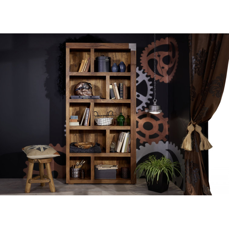 Massivmoebel24 Amsterdam 204cm H x 100cm W Solid Wood Standard Bookcase | Wayfair.co.uk